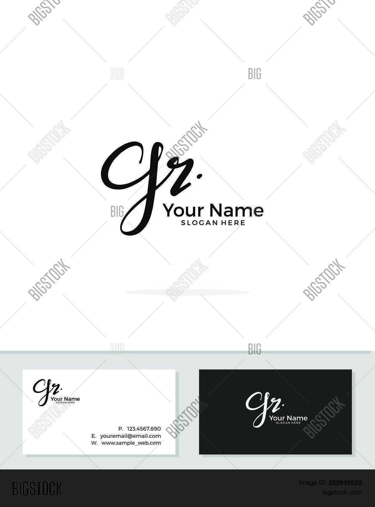 G R Gr Initial Logo Vector & Photo (Free Trial) | Bigstock