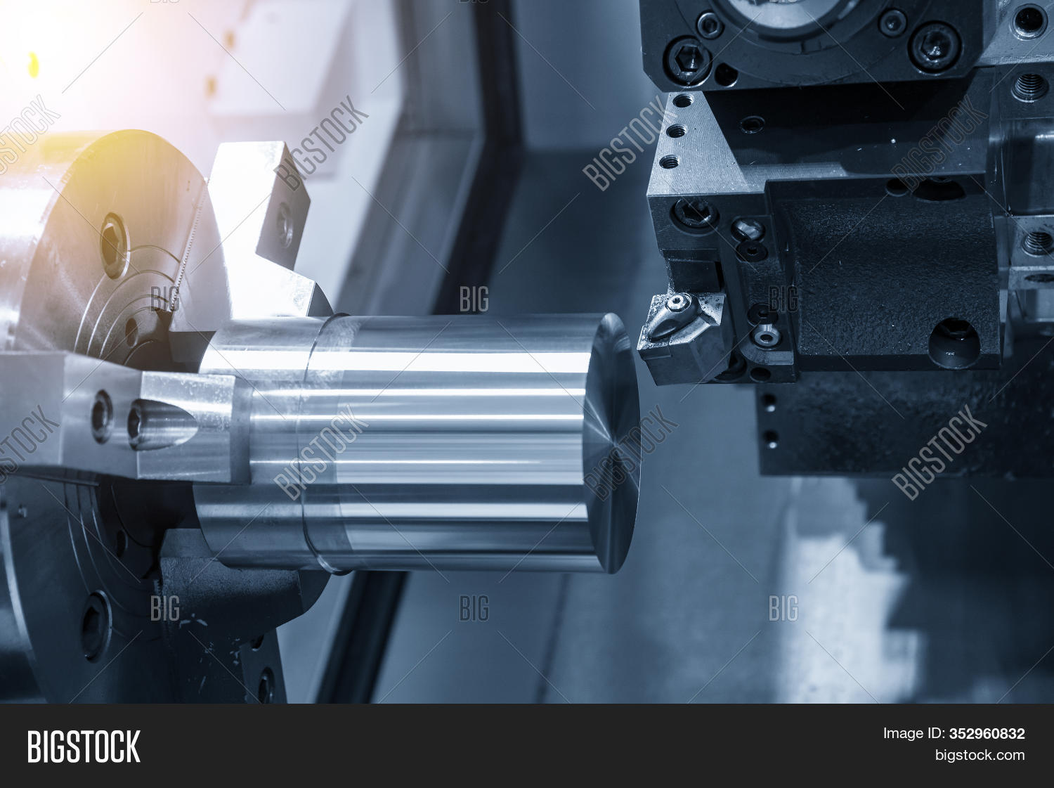 Cnc Lathe Machine Image & Photo (Free Trial) | Bigstock