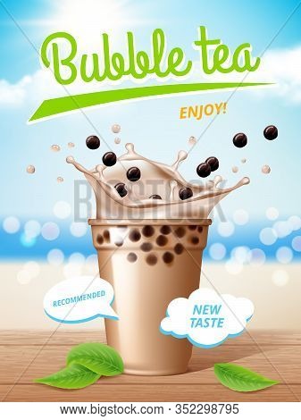 Bubble Tea Poster. Vector & Photo (Free Trial) | Bigstock