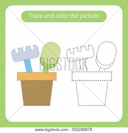 Shovel Rake Bucket Vector & Photo (Free Trial) | Bigstock