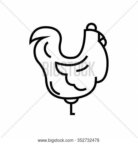 Chiken Line Icon, Vector & Photo (Free Trial) | Bigstock
