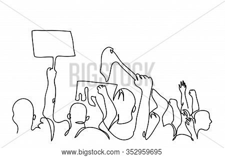 Protesters Crowd Vector & Photo (Free Trial) | Bigstock