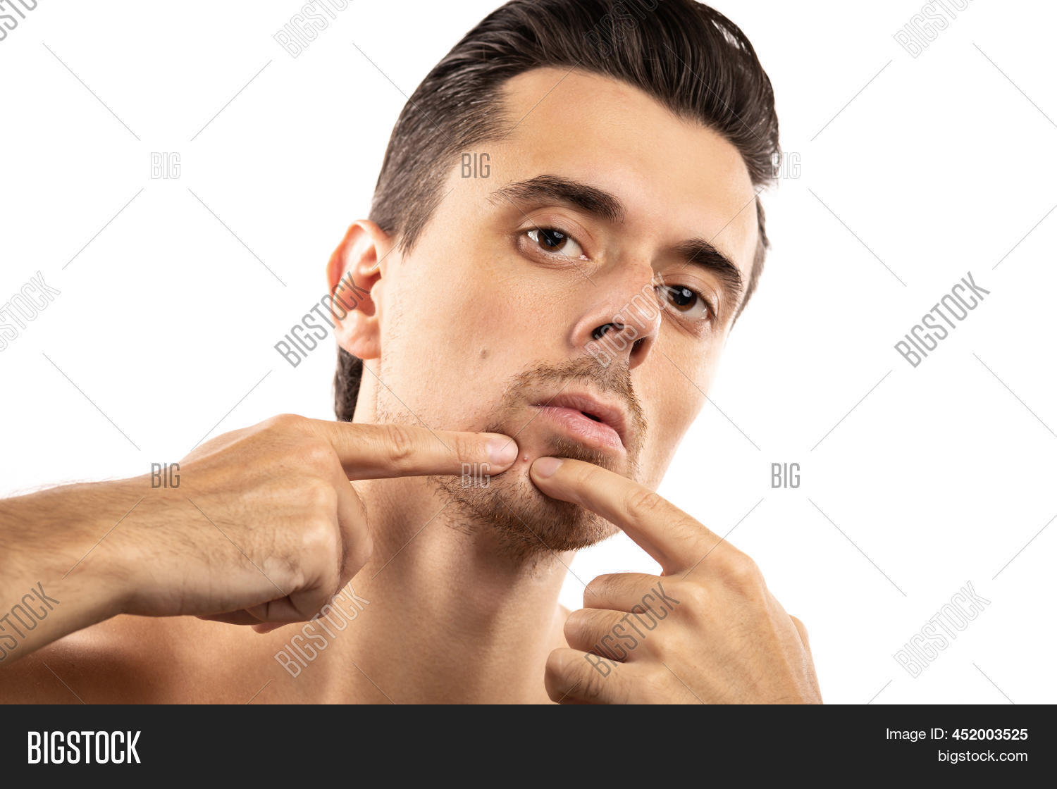 Young Man Squeezing Image & Photo (Free Trial) | Bigstock