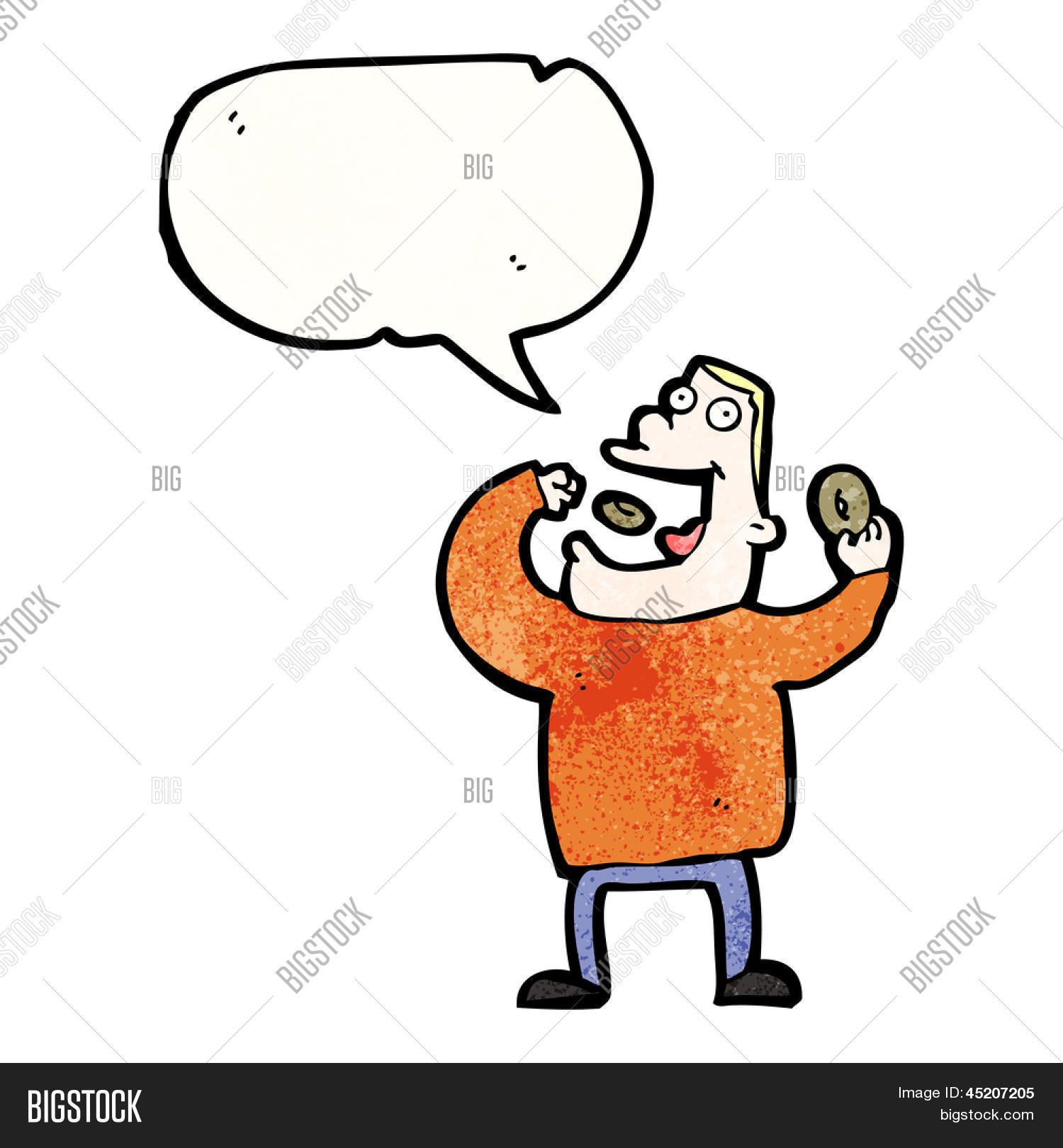 Cartoon Greedy Man Image & Photo (Free Trial) | Bigstock