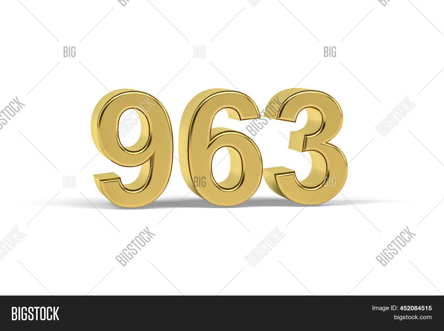 Golden 3d Number 963 Image & Photo (Free Trial) | Bigstock