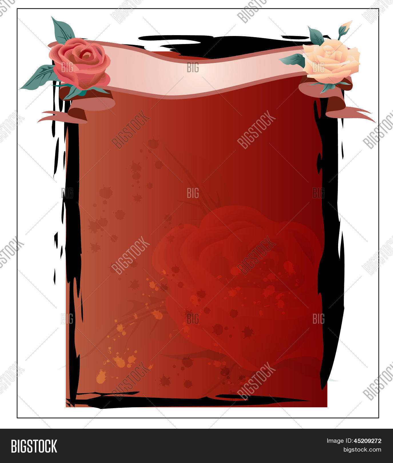Rose Theme Template Vector & Photo (Free Trial) | Bigstock