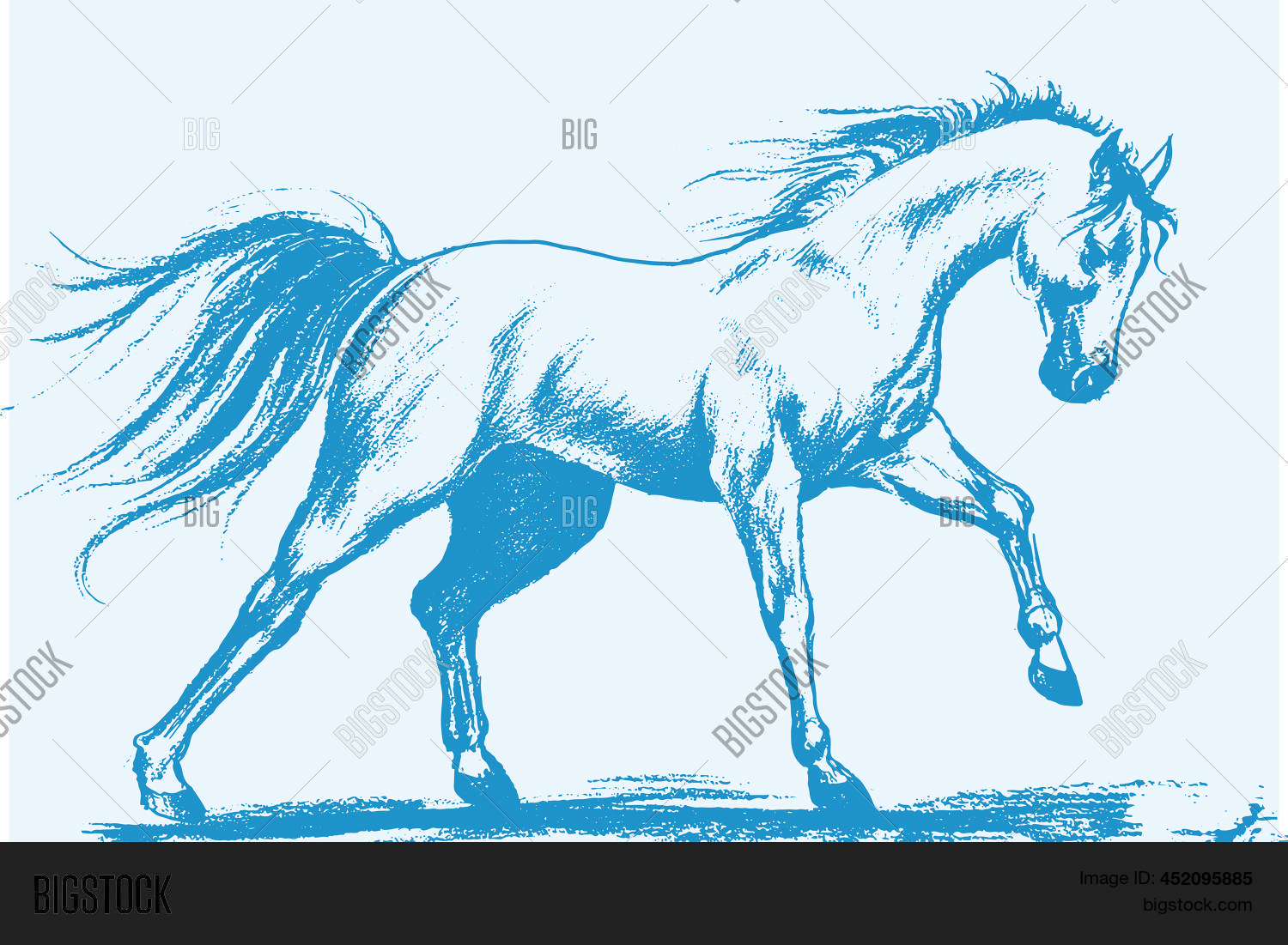 Sketch Running Horse Vector & Photo (Free Trial) | Bigstock