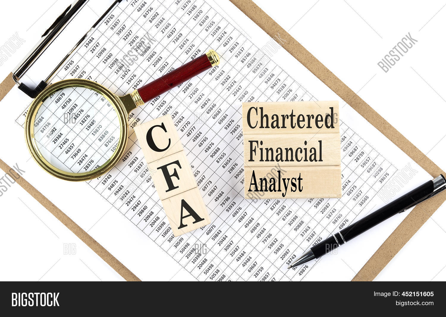 Cfa Text On Wooden Image & Photo (Free Trial) | Bigstock