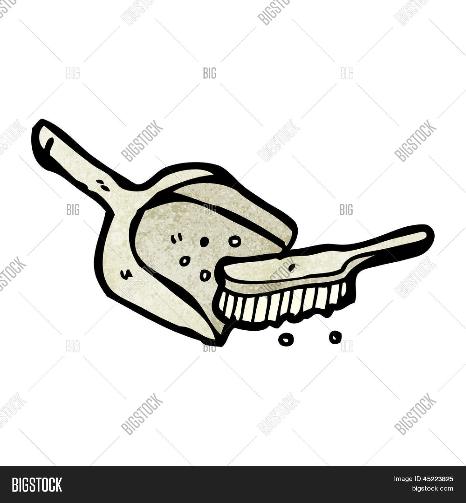 Dustpan Brush Cartoon Image & Photo (Free Trial) | Bigstock