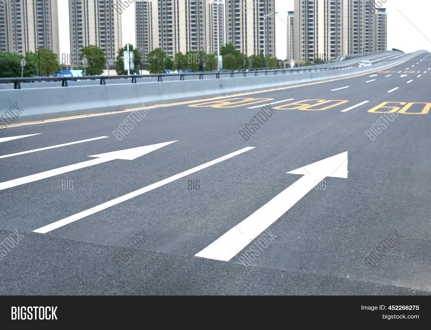 Road Marking Direction Image & Photo (Free Trial) | Bigstock