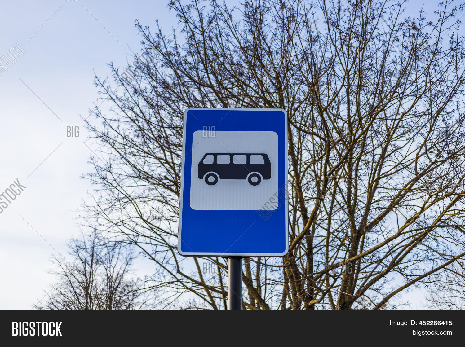 Blue White Bus Stop Image & Photo (Free Trial) | Bigstock