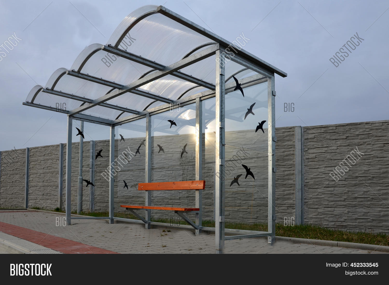 City Bus Stop. Glass Image & Photo (Free Trial) | Bigstock