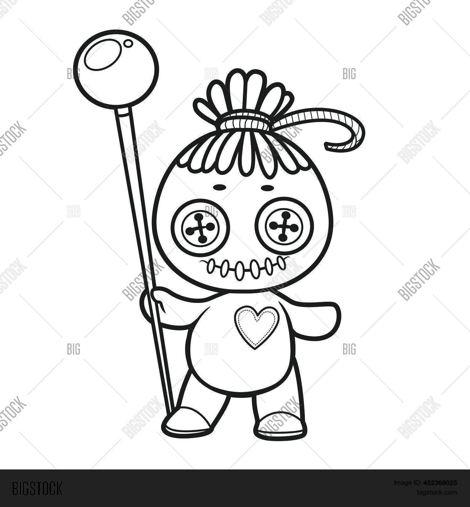 Voodoo Doll Pin Stand Vector & Photo (Free Trial) | Bigstock