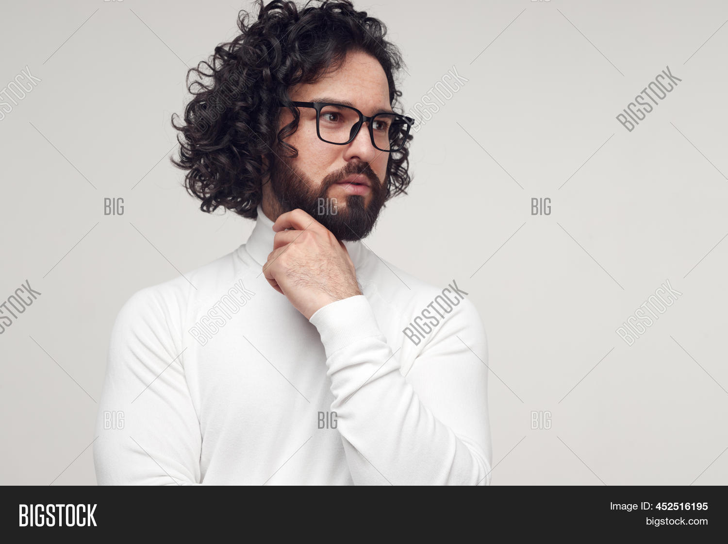 Adult Male Model Curly Image & Photo (Free Trial) | Bigstock