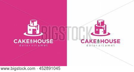 Cake House Logo Vector & Photo (Free Trial) | Bigstock