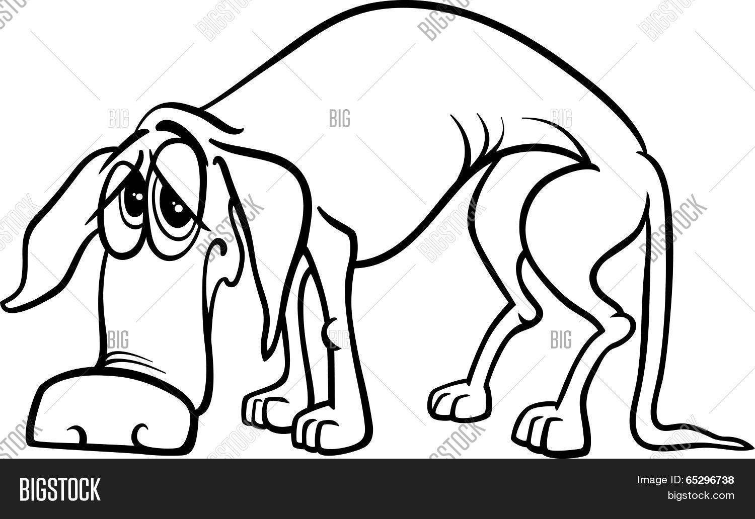 Sad Homeless Dog Vector & Photo (Free Trial) | Bigstock