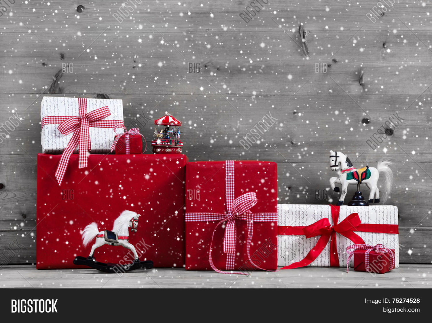 Red Christmas Presents Image & Photo (Free Trial) | Bigstock