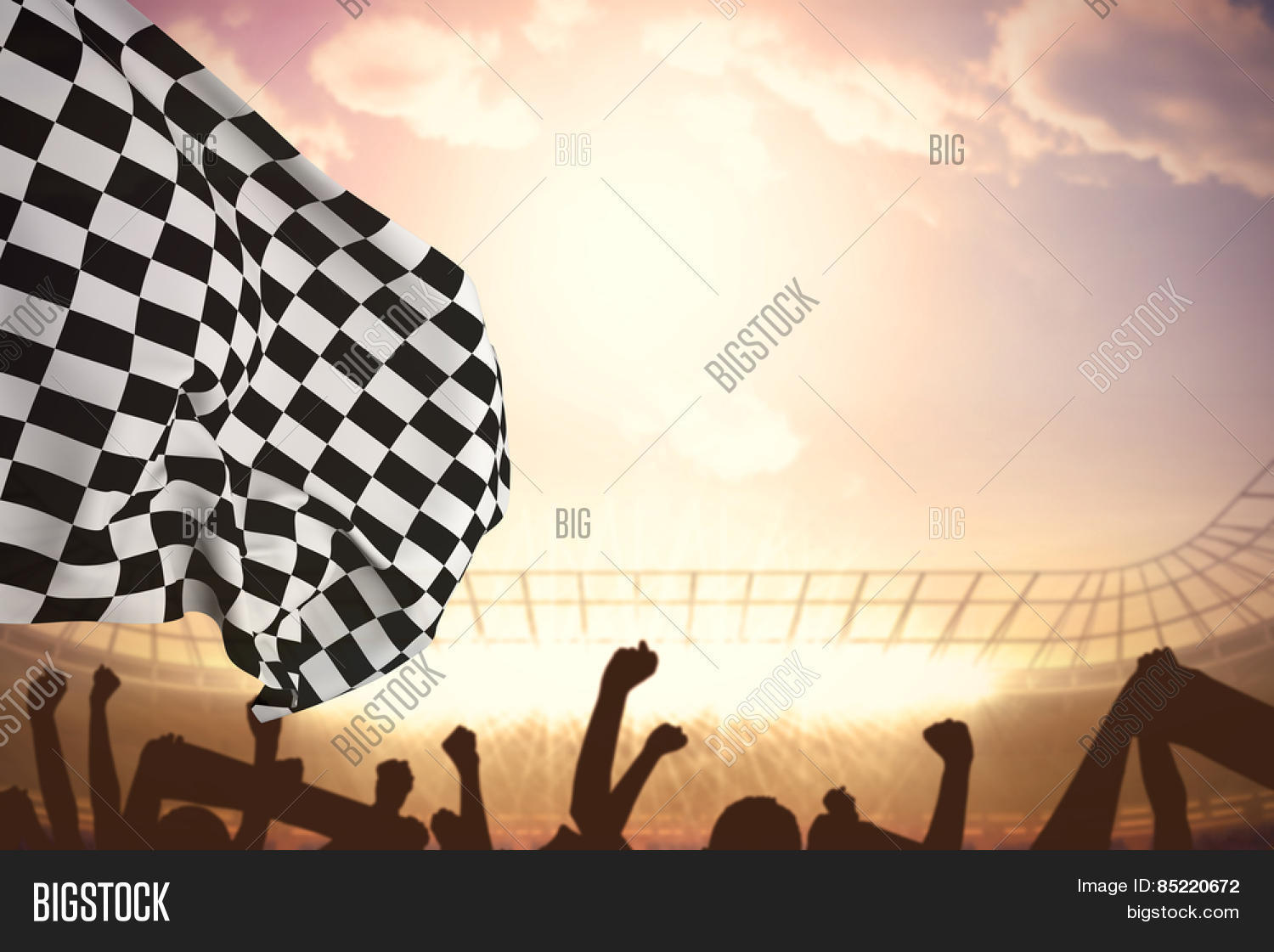 Checkered Flag Against Image & Photo (Free Trial) | Bigstock