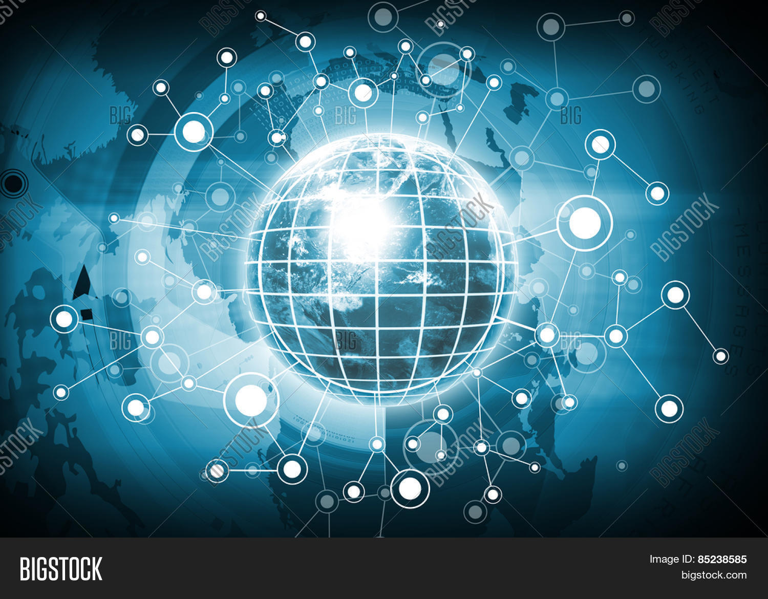 High Tech Background Image Earth Image & Photo | Bigstock