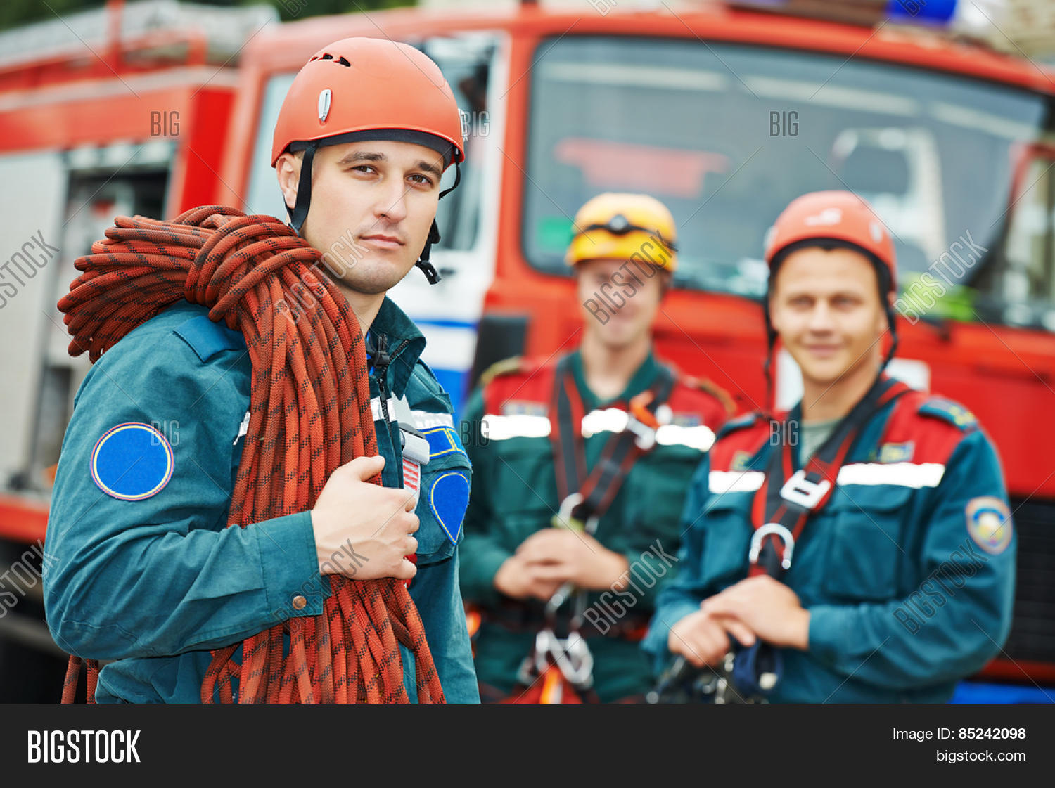 Firefighters Team Image & Photo (Free Trial) | Bigstock