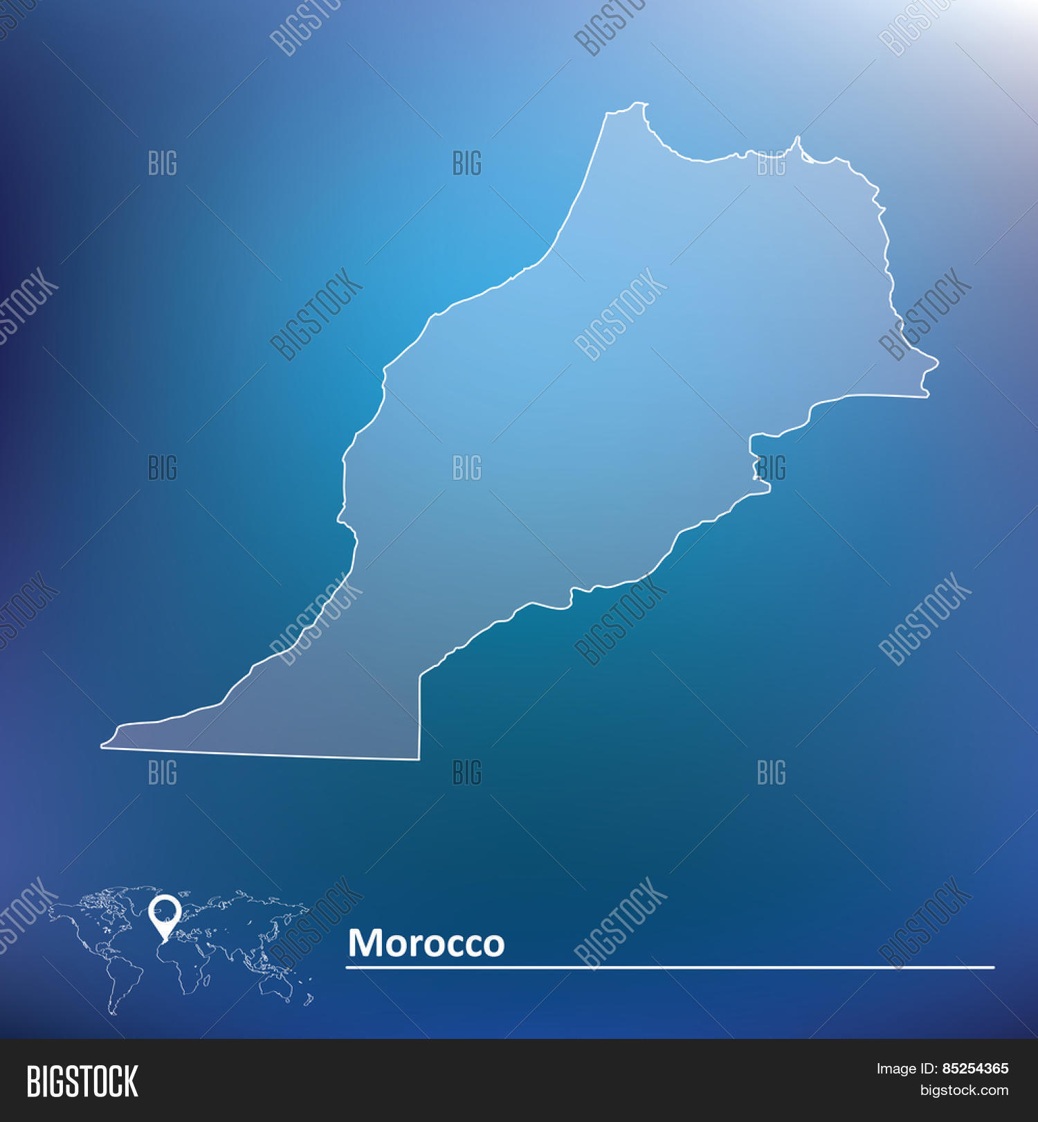 Map Morocco - Vector Vector & Photo (Free Trial) | Bigstock