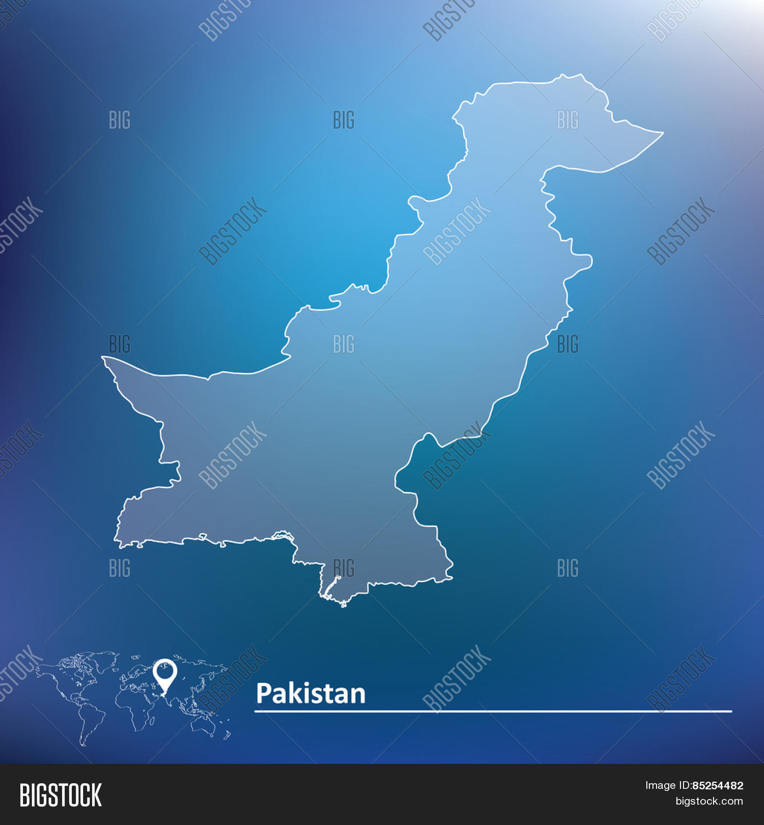 Map Pakistan - Vector Vector & Photo (Free Trial) | Bigstock