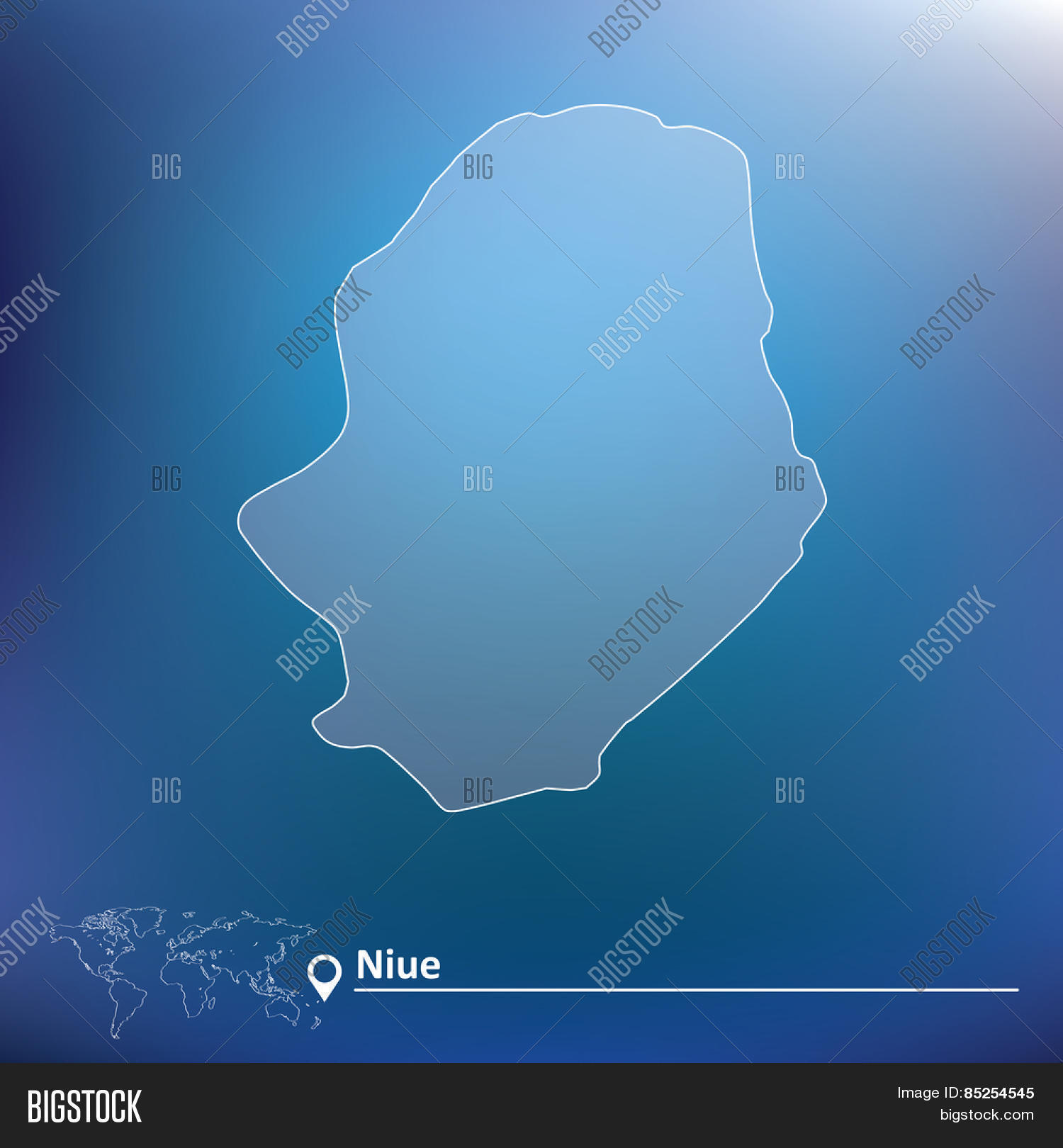 Map Niue - Vector Vector & Photo (Free Trial) | Bigstock