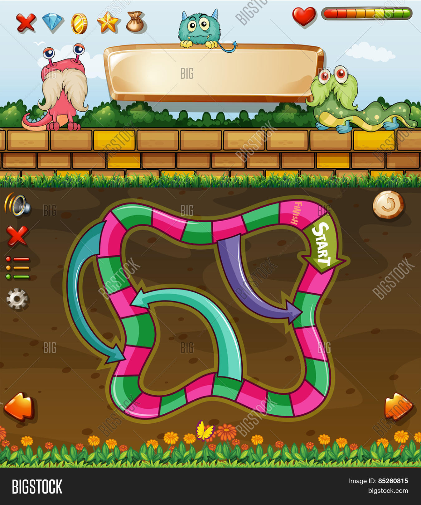 Maze Game Template Vector & Photo (Free Trial) | Bigstock