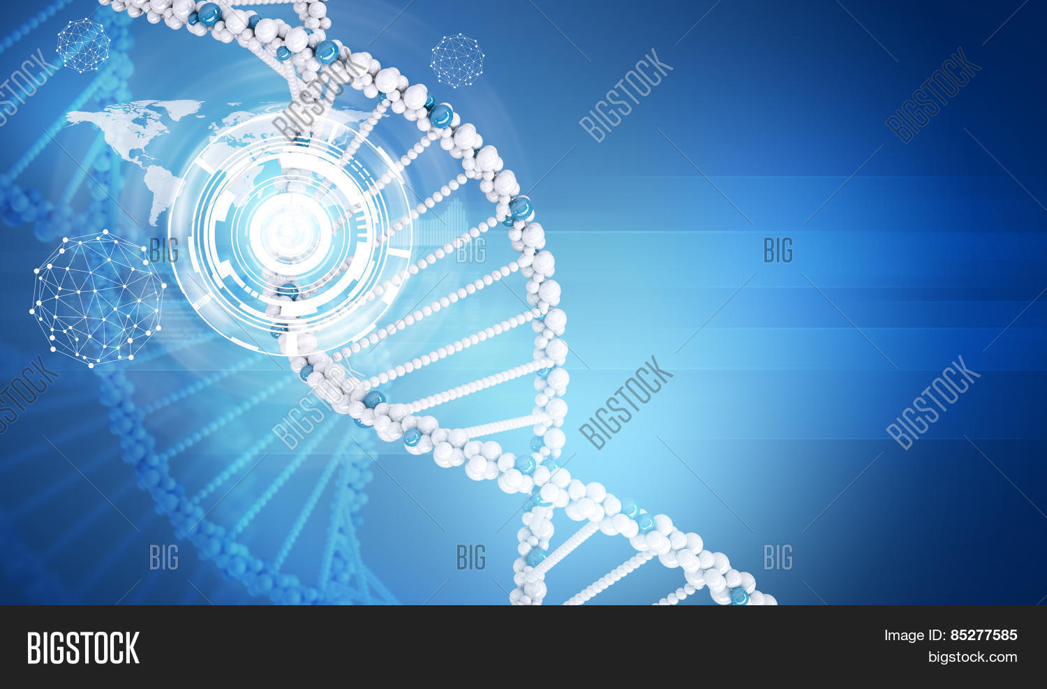 Human DNA On Blue Image & Photo (Free Trial) | Bigstock