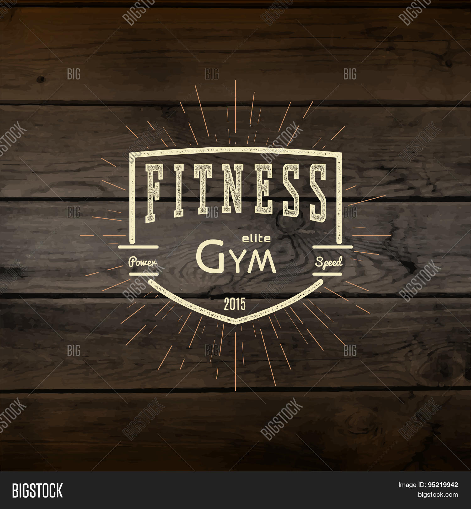 Fitness Gym Badges Image & Photo (Free Trial) | Bigstock