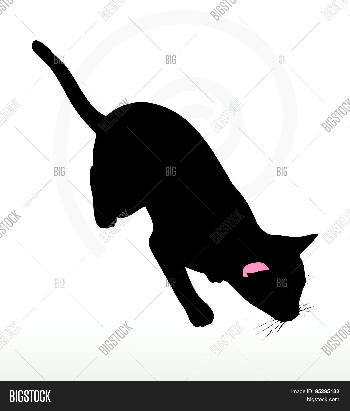 Cat Silhouette Vector & Photo (Free Trial) | Bigstock