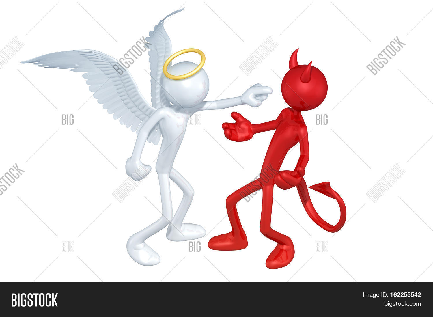 Angel Devil Arguing Image & Photo (Free Trial) | Bigstock