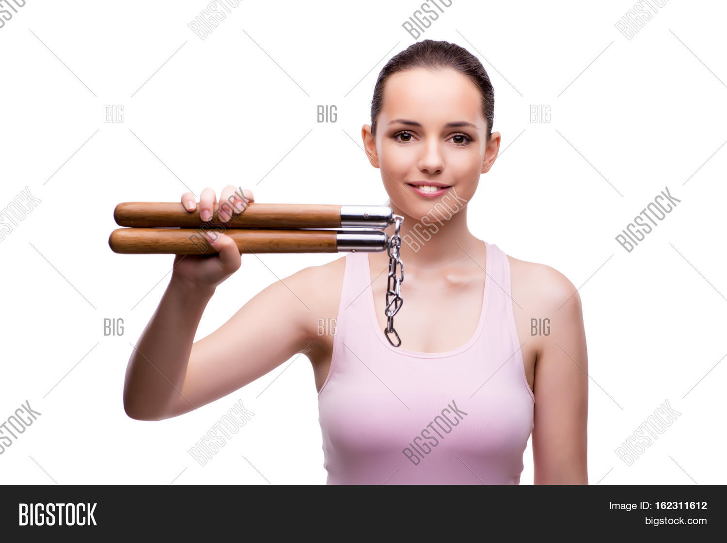 Young Woman Nunchucks Image & Photo (Free Trial) | Bigstock