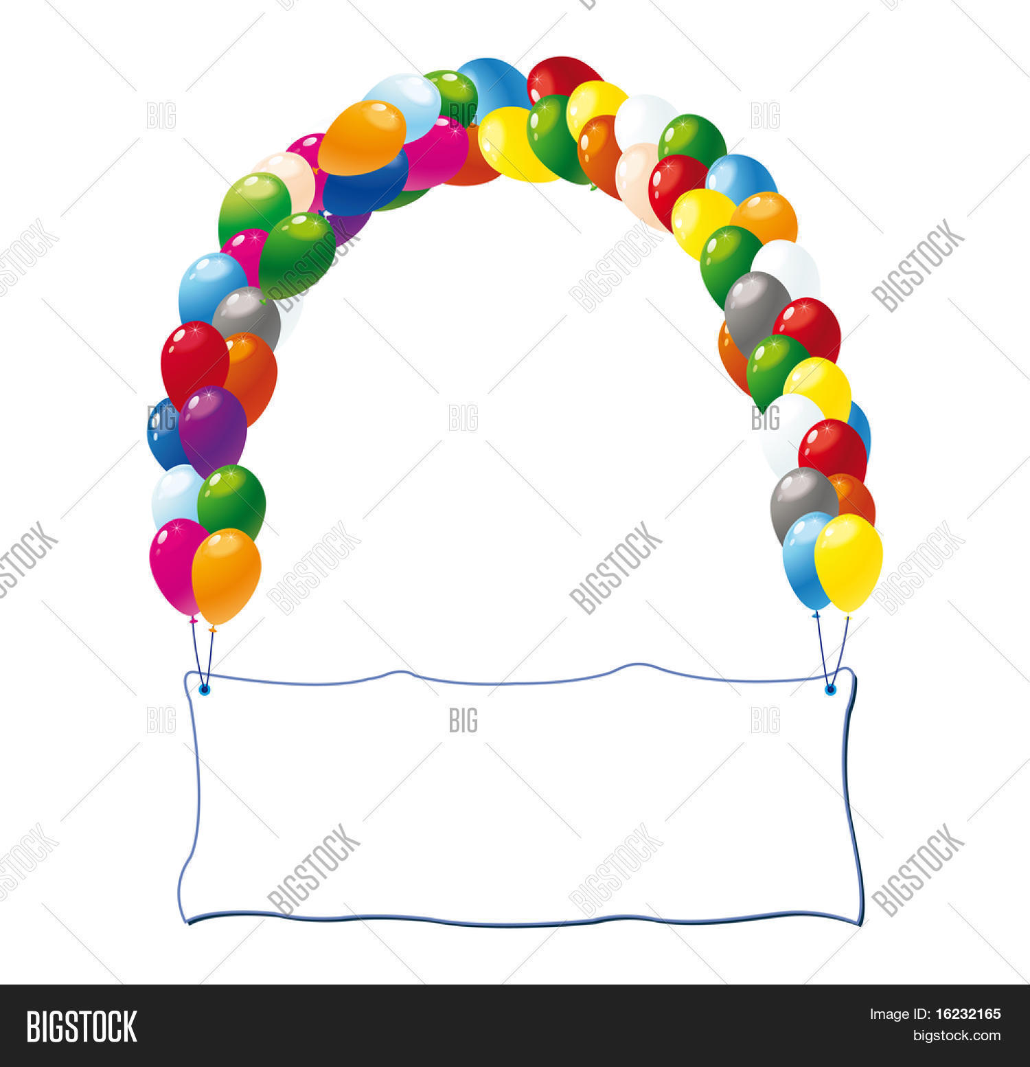 Banner Balloons Vector & Photo (Free Trial) | Bigstock