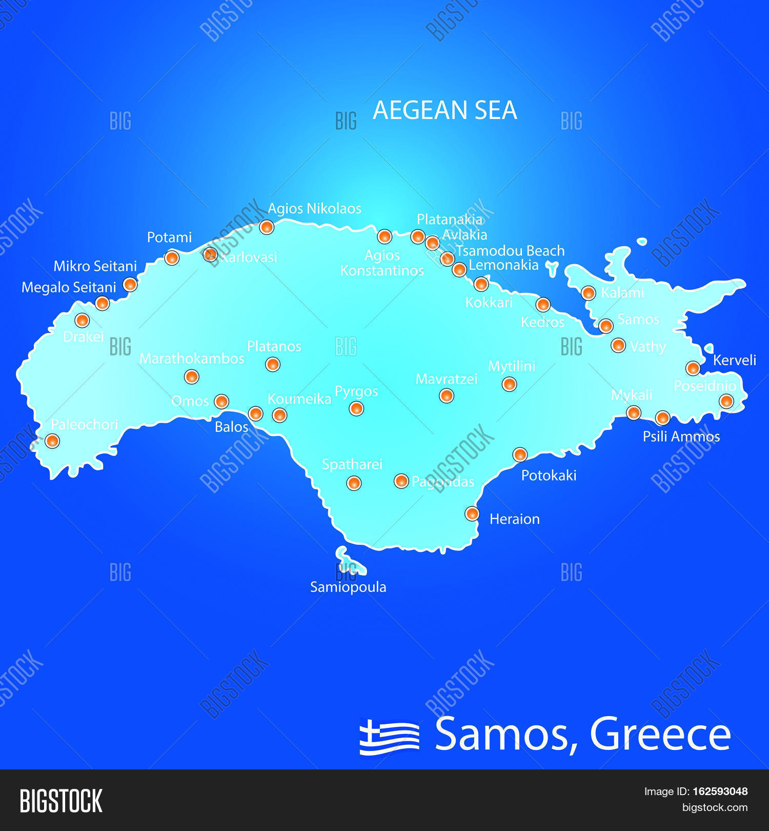 Island Samos Greece Vector & Photo (Free Trial) | Bigstock