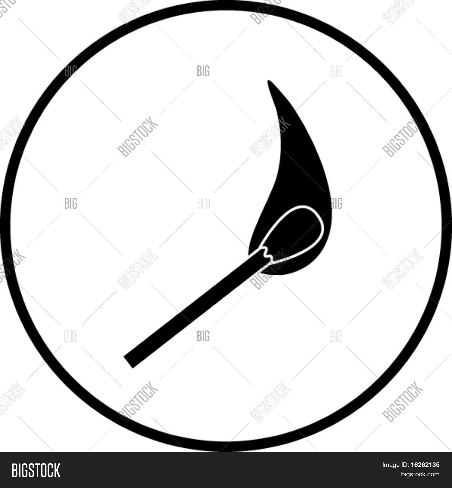 Lighted Match Symbol Vector & Photo (Free Trial) | Bigstock