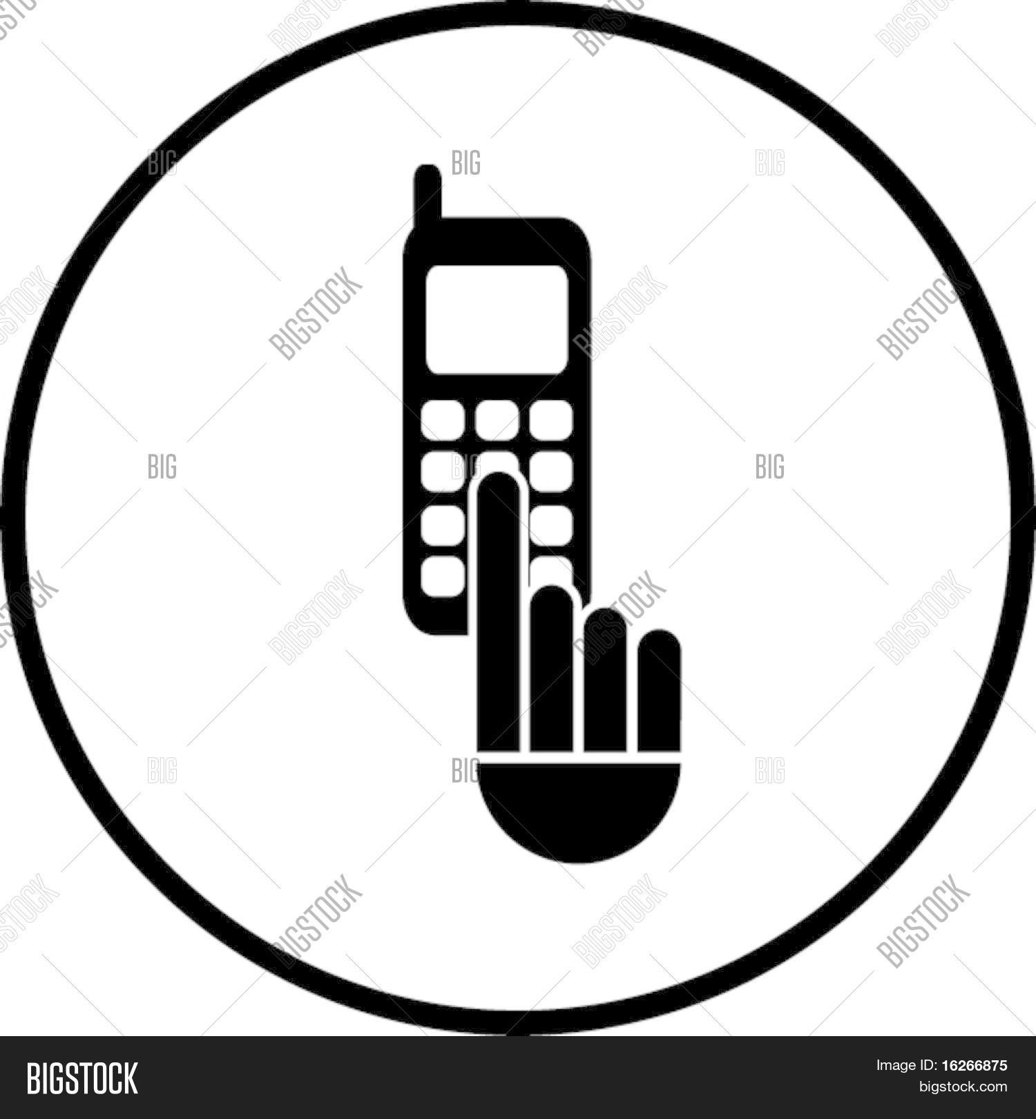 Cell Phone Dialing Vector & Photo (Free Trial) | Bigstock