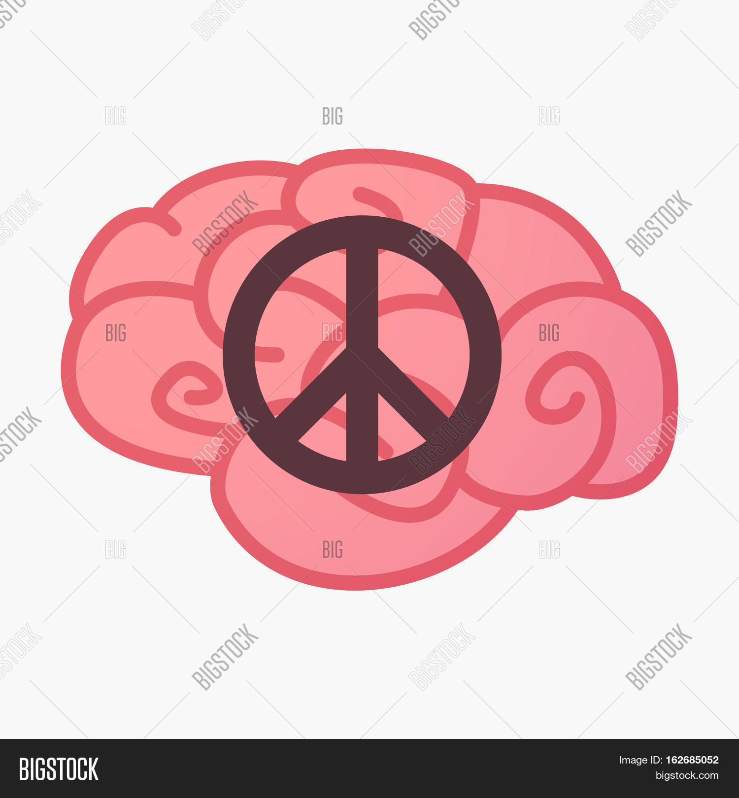 Isolated Brain Peace Vector & Photo (Free Trial) | Bigstock