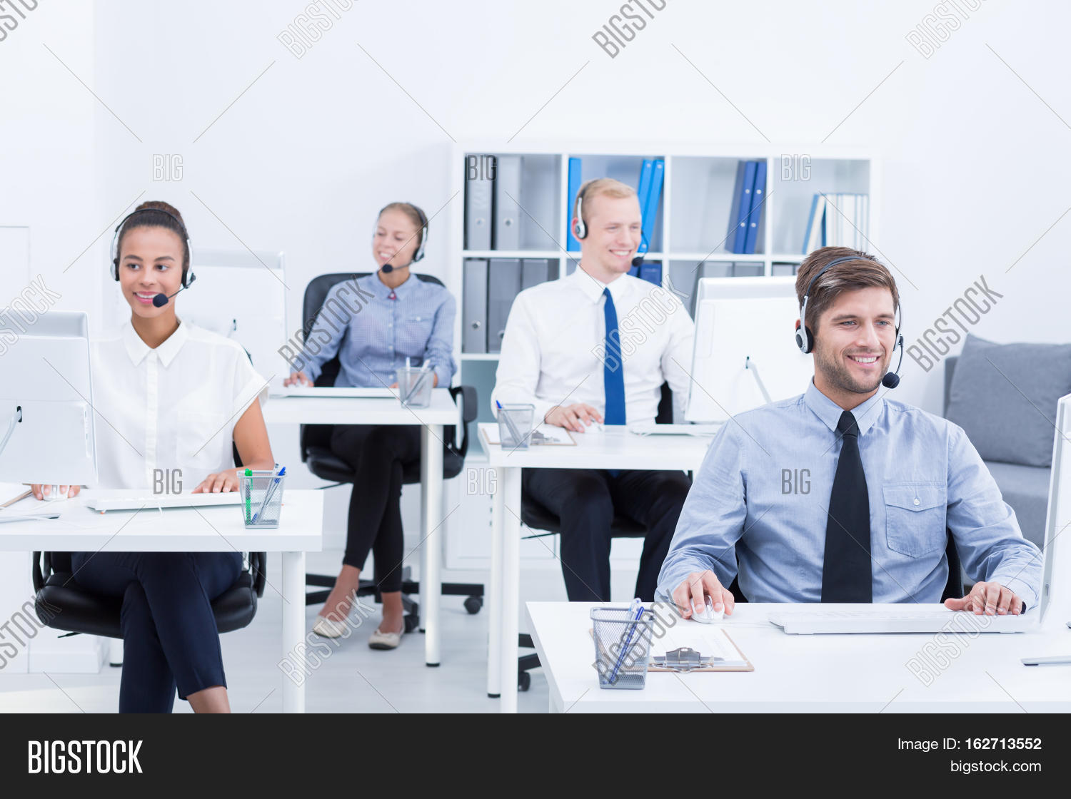Telemarketers Work Image & Photo (Free Trial) | Bigstock