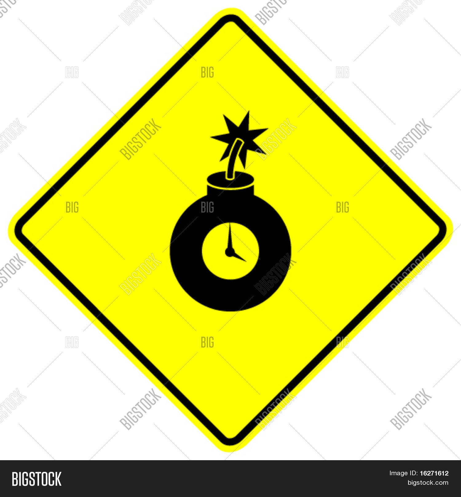Time Bomb Sign Vector & Photo (Free Trial) | Bigstock