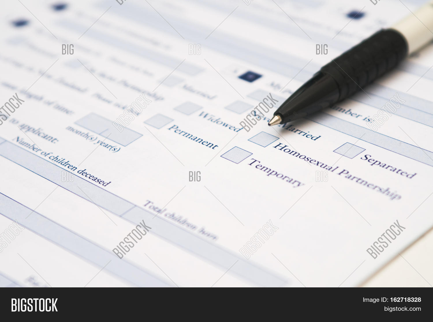 Pen Application Form Image & Photo (Free Trial) | Bigstock