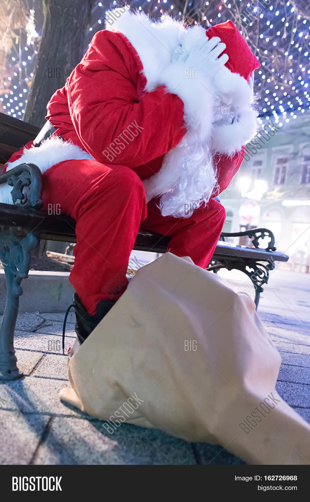 Worried Santa Claus. Image & Photo (Free Trial) | Bigstock