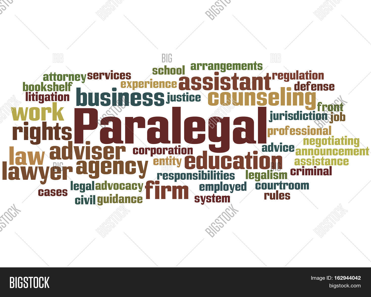 Paralegal, Word Cloud Image & Photo (Free Trial) | Bigstock