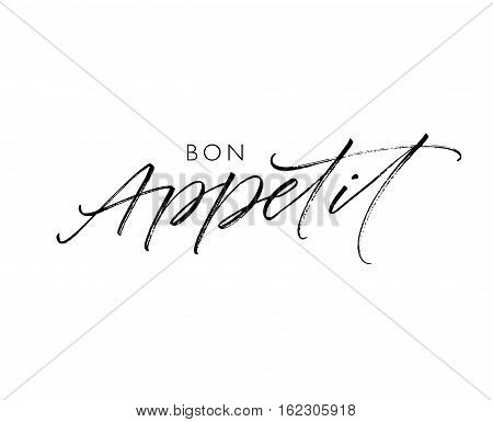 Bon Appetit Card. Ink Vector & Photo (Free Trial) | Bigstock
