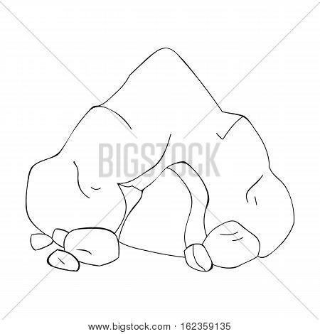 Cave Icon Outline Vector & Photo (Free Trial) | Bigstock