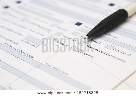 Pen Application Form Image & Photo (Free Trial) | Bigstock