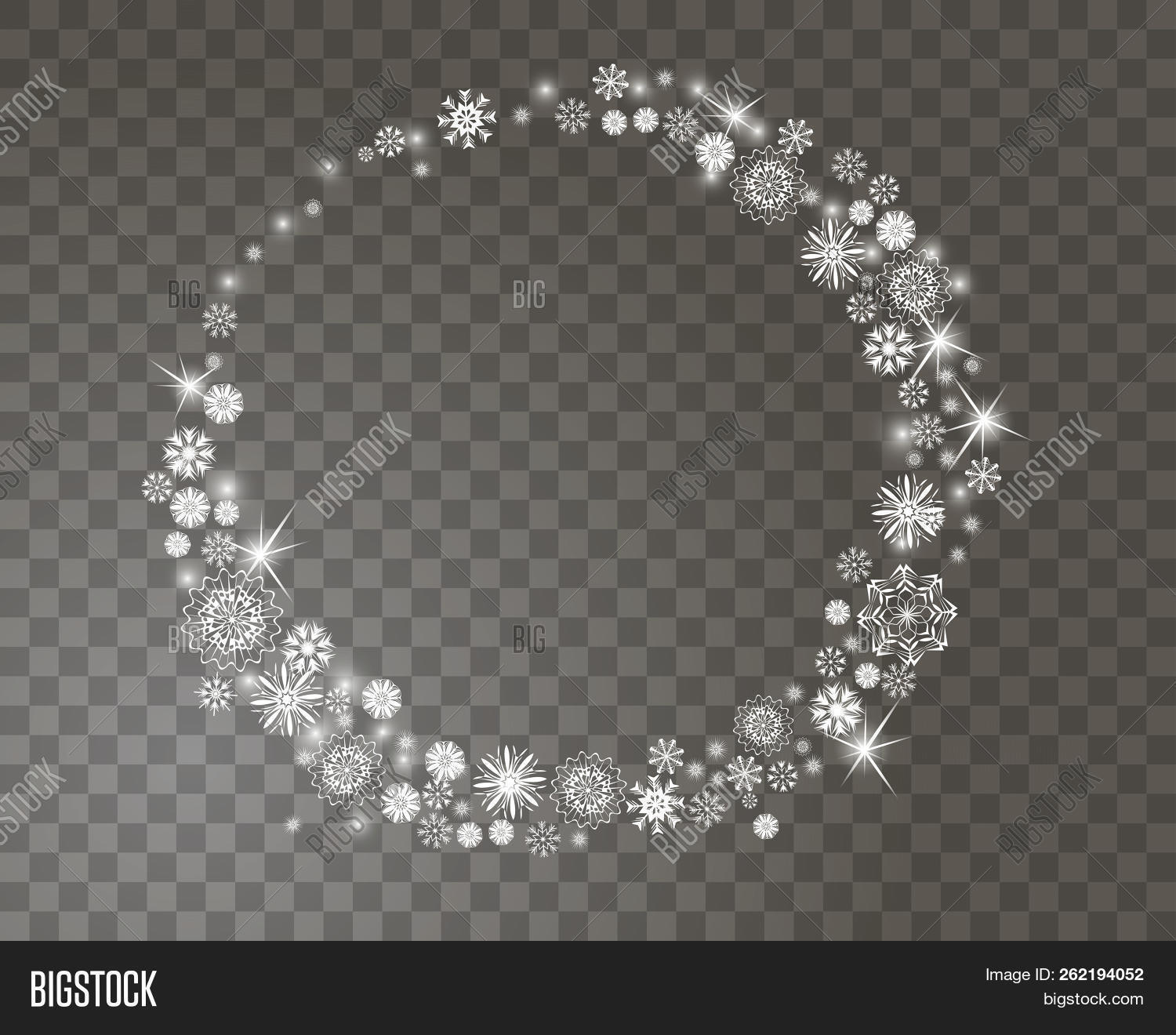 Snowflakes Circle Vector & Photo (Free Trial) | Bigstock