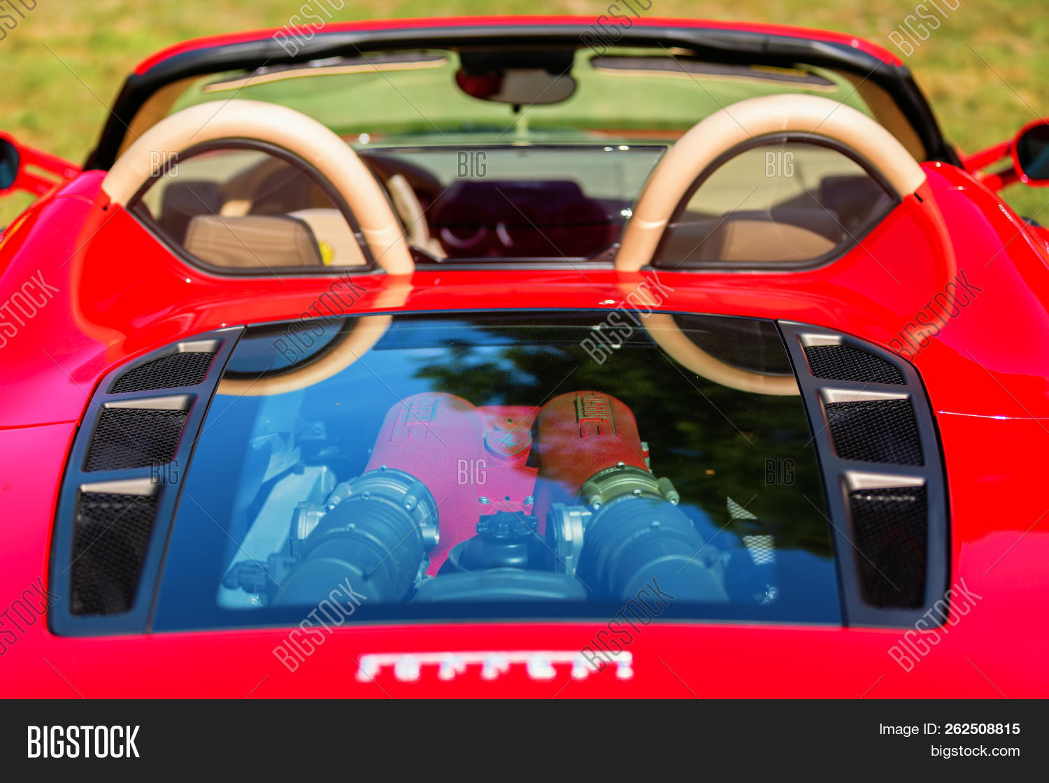 Ferrari Car Backside View