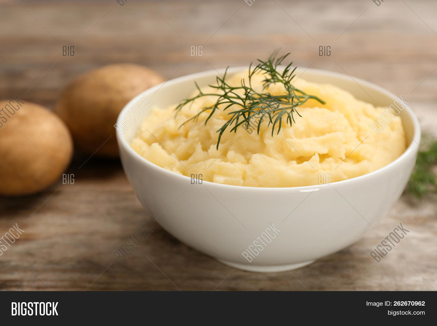 Bowl Mashed Potatoes Image & Photo (Free Trial) | Bigstock