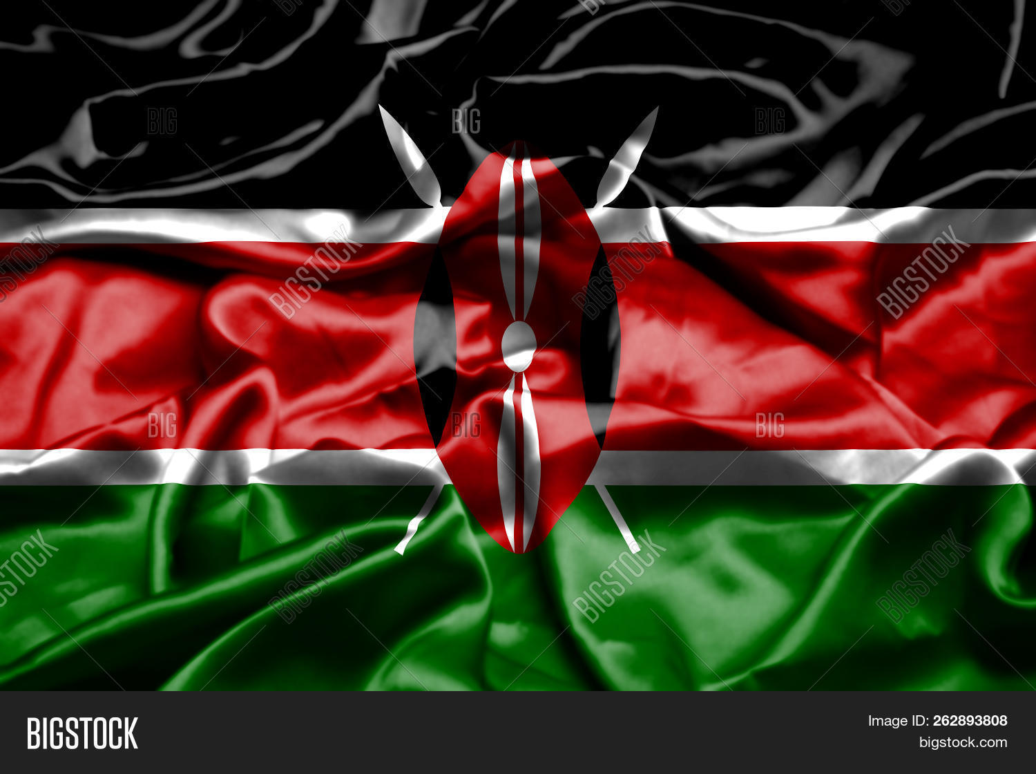Kenyan Flag Flying
